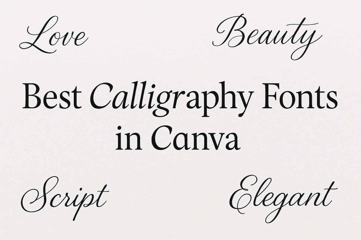 Best Calligraphy Fonts in Canva