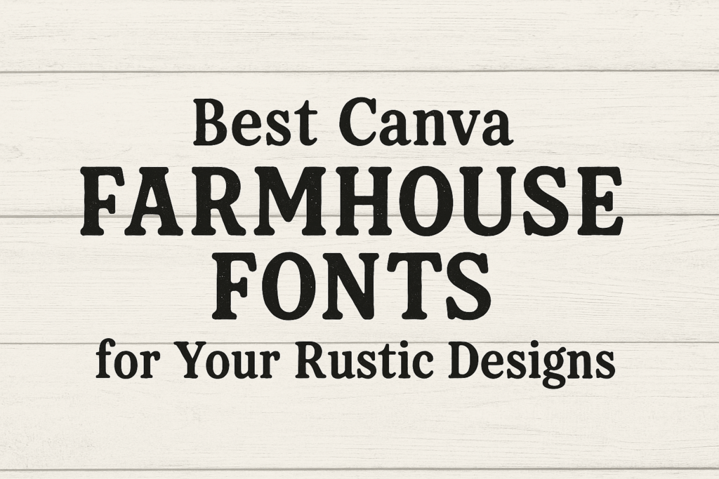Best Canva Farmhouse Fonts for Your Rustic Designs - Graphic Design ...