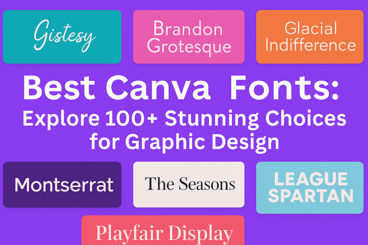 Best Canva Font Pairings (Canva Font Combinations) - Graphic Design Resource