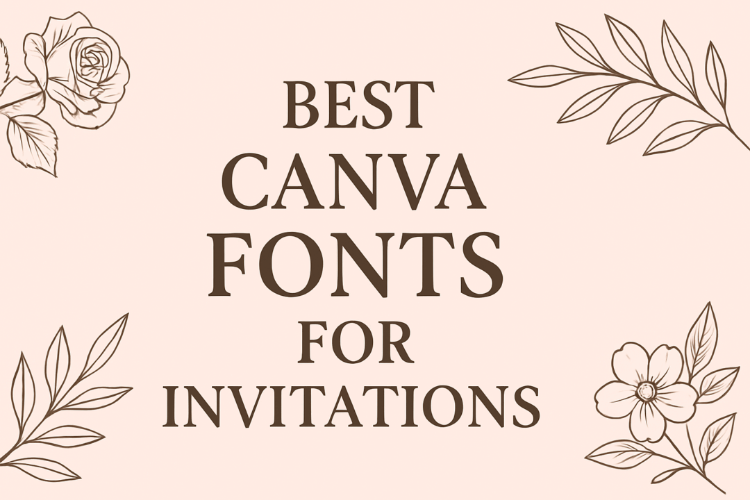 Best Canva Fonts for Invitations