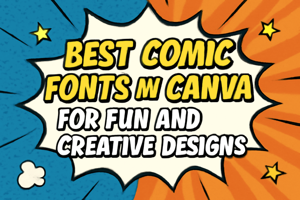 Best Comic Fonts in Canva for Fun and Creative Designs - Graphic Design ...