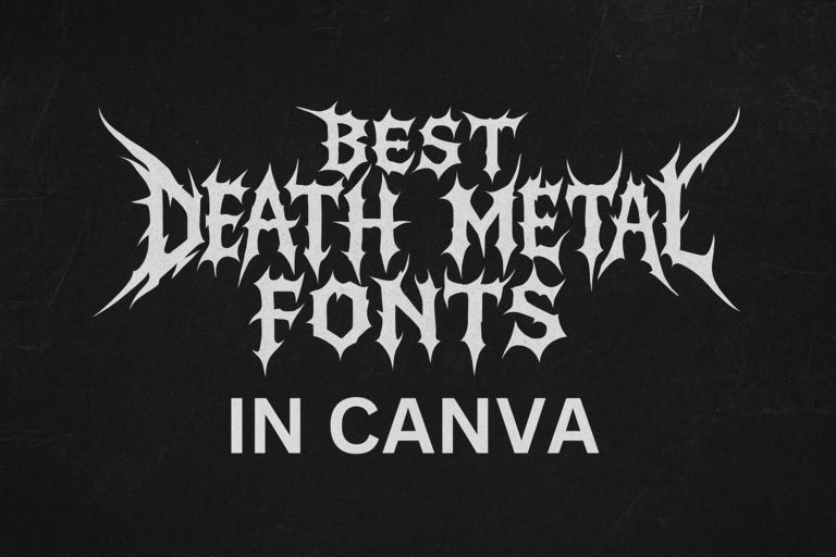 Best Death Metal Fonts in Canva