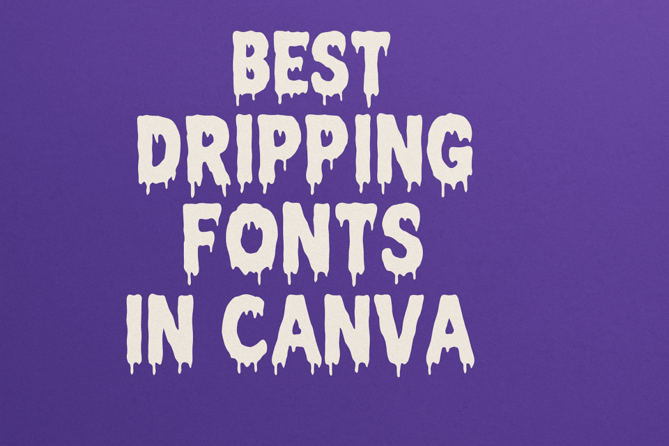 Best Dripping Fonts in Canva