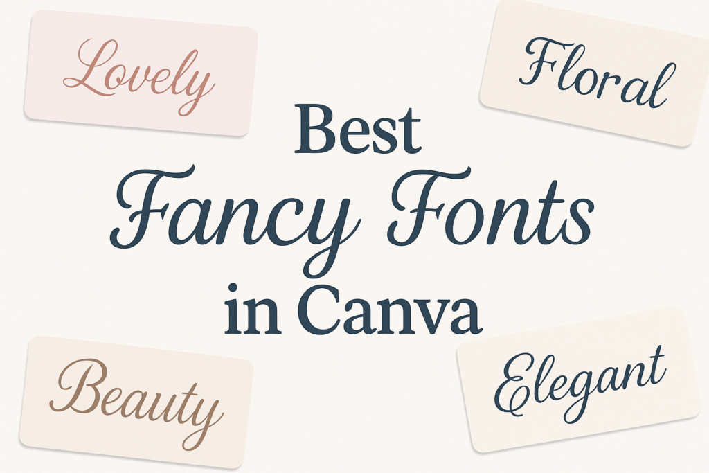 Best Fancy Fonts in Canva