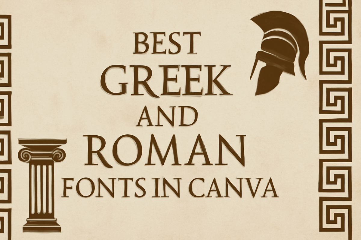Best Greek and Roman Fonts in Canva