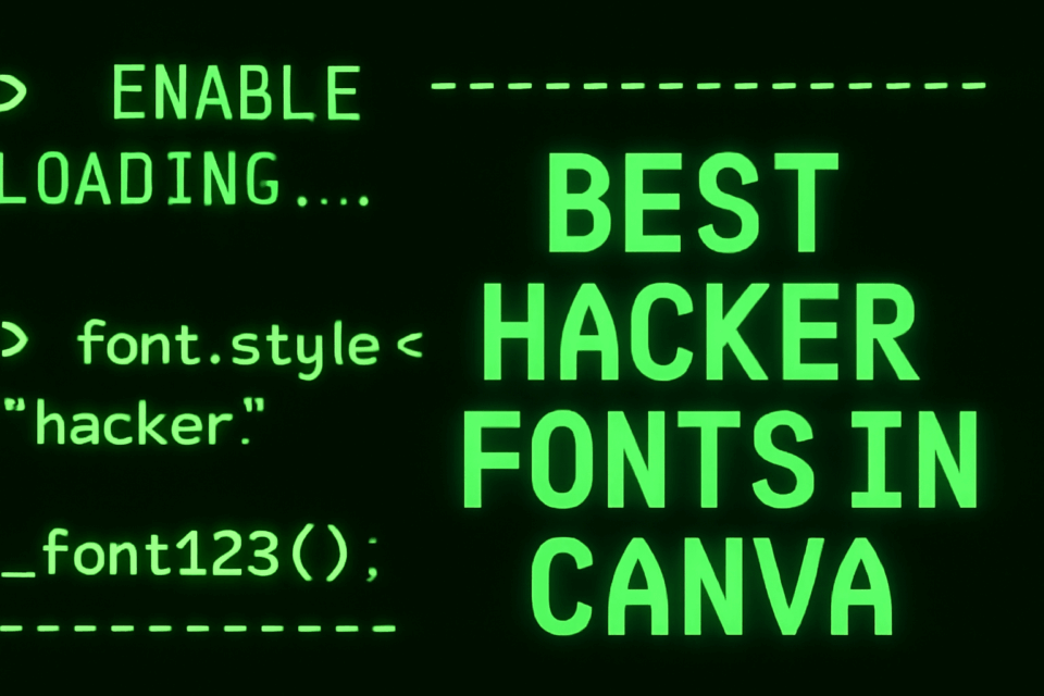 Best Hacker Fonts in Canva