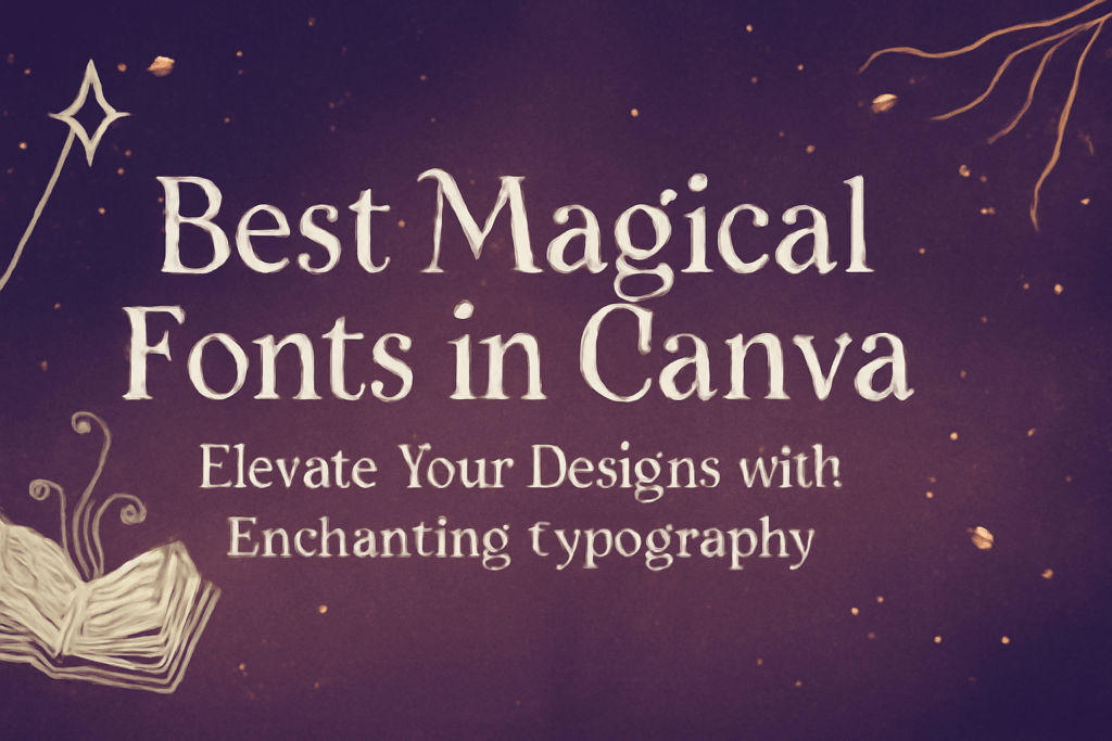 Best Magical Fonts in Canva
