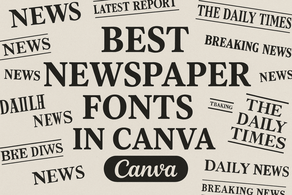Best Newspaper Fonts in Canva