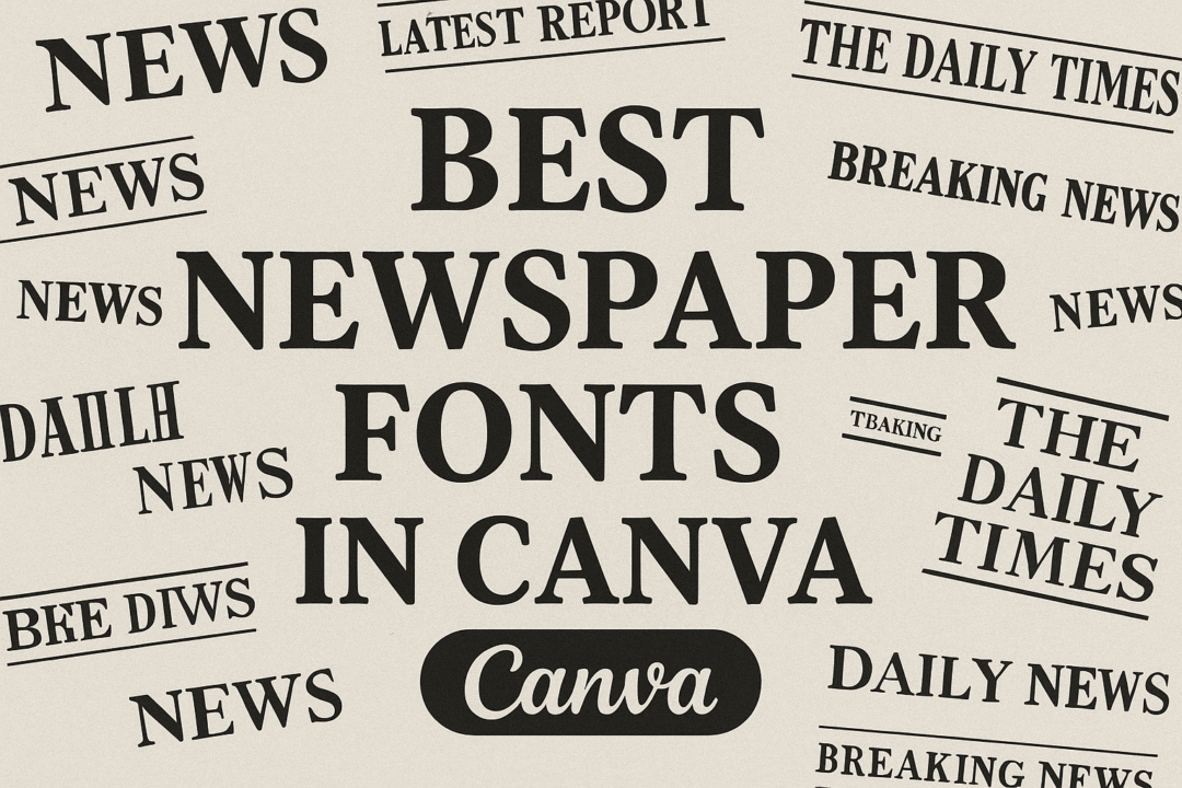 Best Newspaper Fonts in Canva