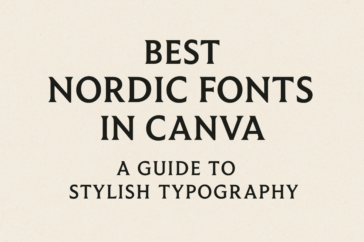 Best Nordic Fonts in Canva