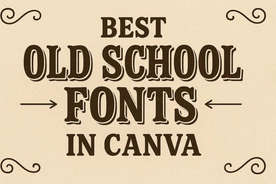 Best Old School Fonts in Canva