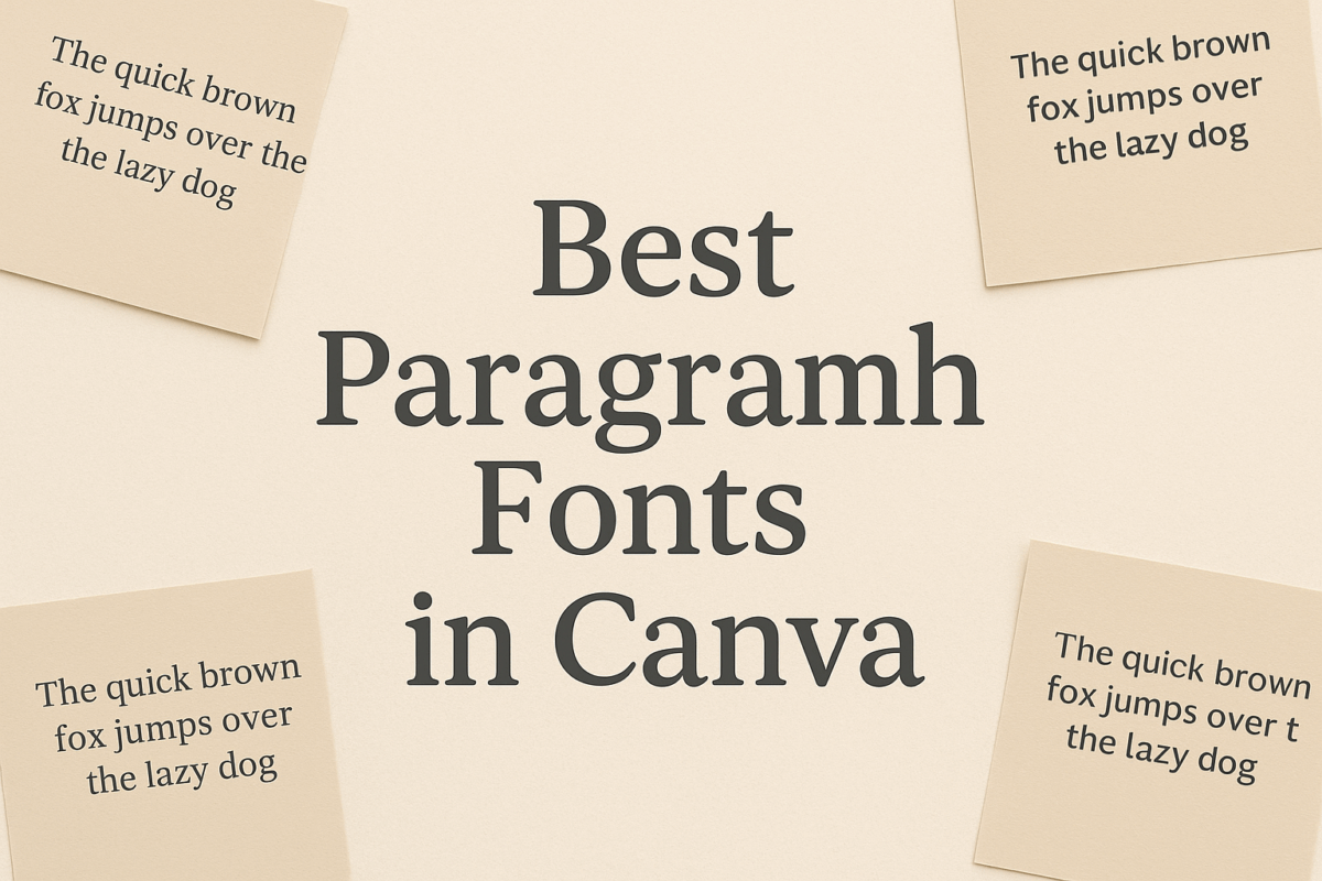 Best Paragraph Fonts in Canva