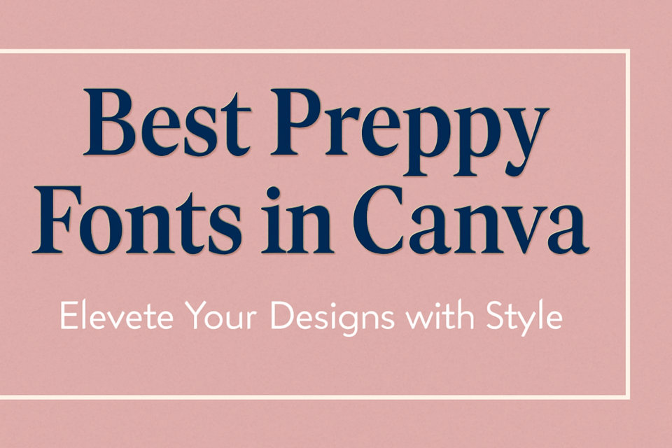 Best Preppy Fonts in Canva
