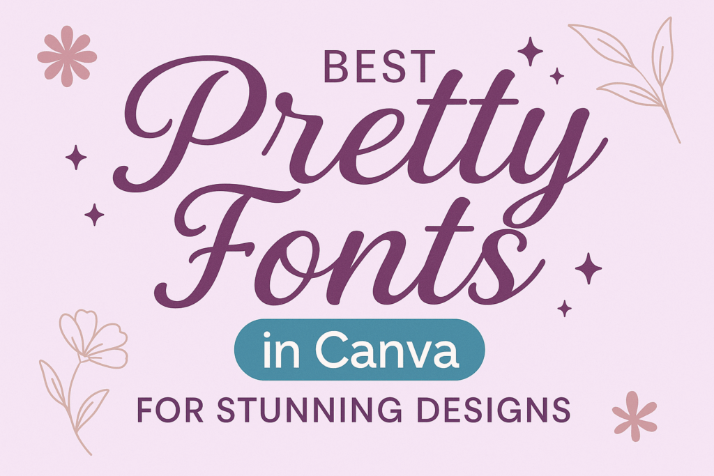 Best Pretty Fonts in Canva for Stunning Designs - Graphic Design Resource