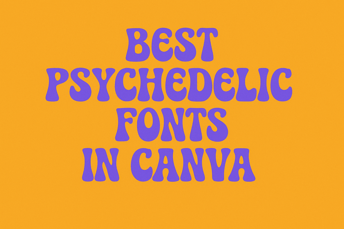 Best Psychedelic Fonts in Canva - Graphic Design Resource