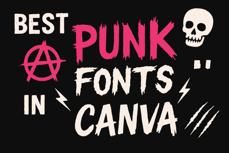 Best Punk Fonts in Canva