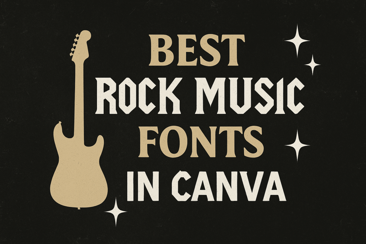 Best Rock Music Fonts in Canva - Graphic Design Resource