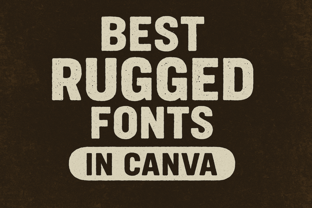 Best Rugged Fonts in Canva