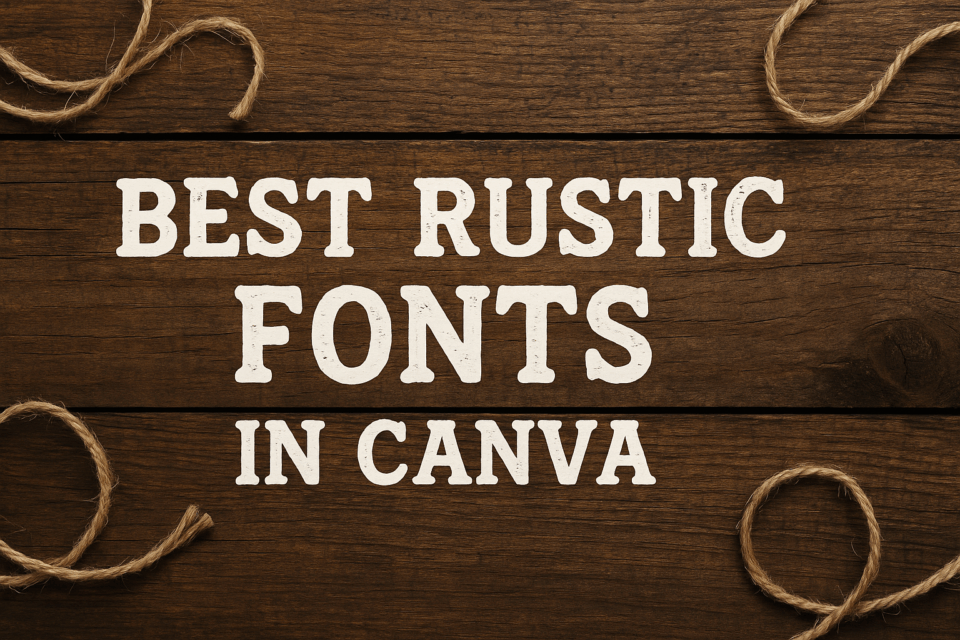 Best Rustic Fonts in Canva