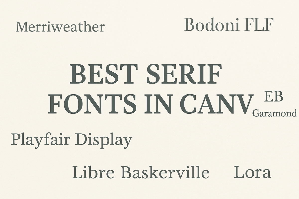 Best Serif Fonts in Canva - Graphic Design Resource