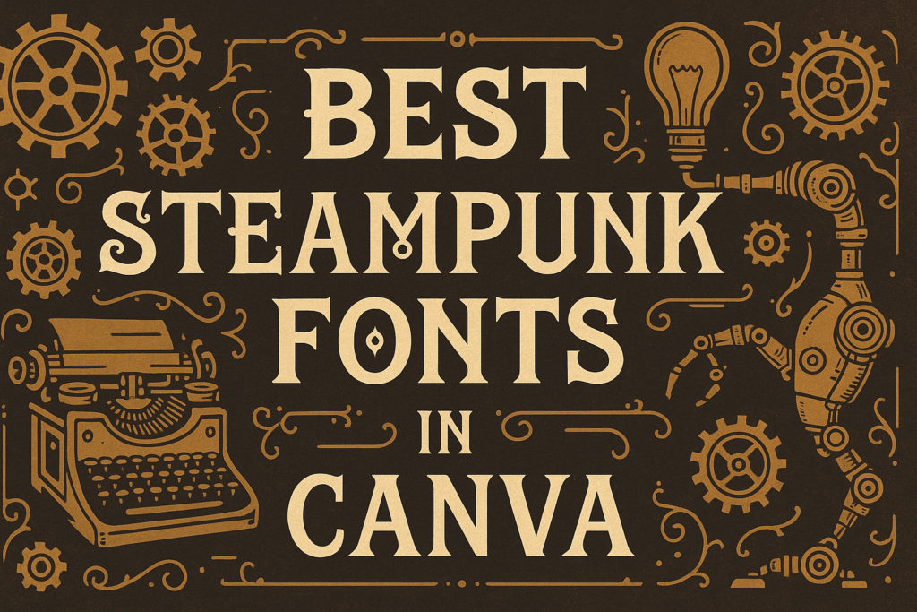 Best Steampunk Fonts in Canva
