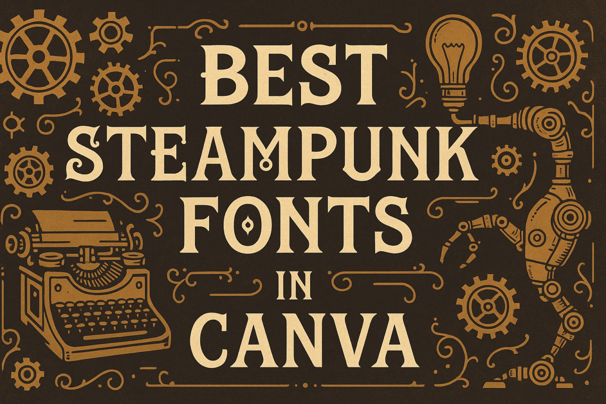 Best Steampunk Fonts in Canva