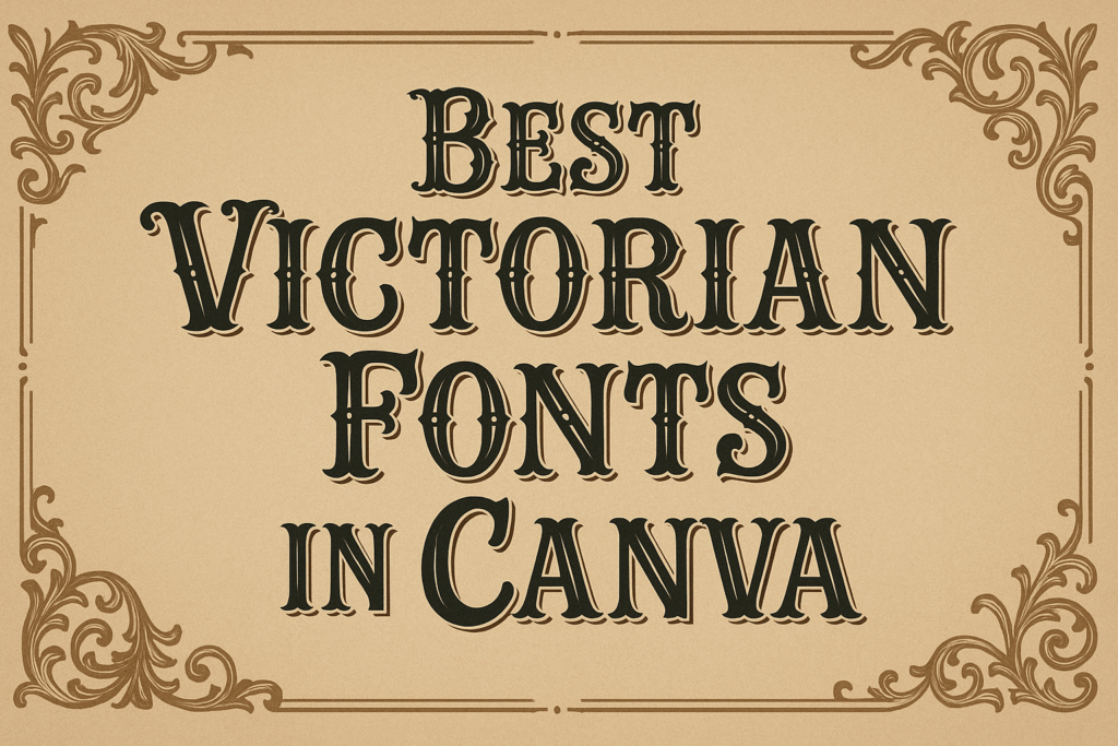 Best Victorian Fonts in Canva