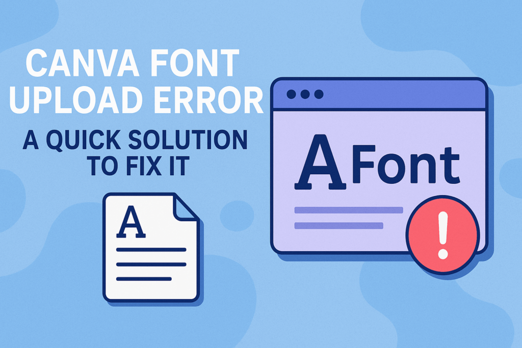 Canva Font Upload Error: A Quick Solution to Fix It - Graphic Design ...
