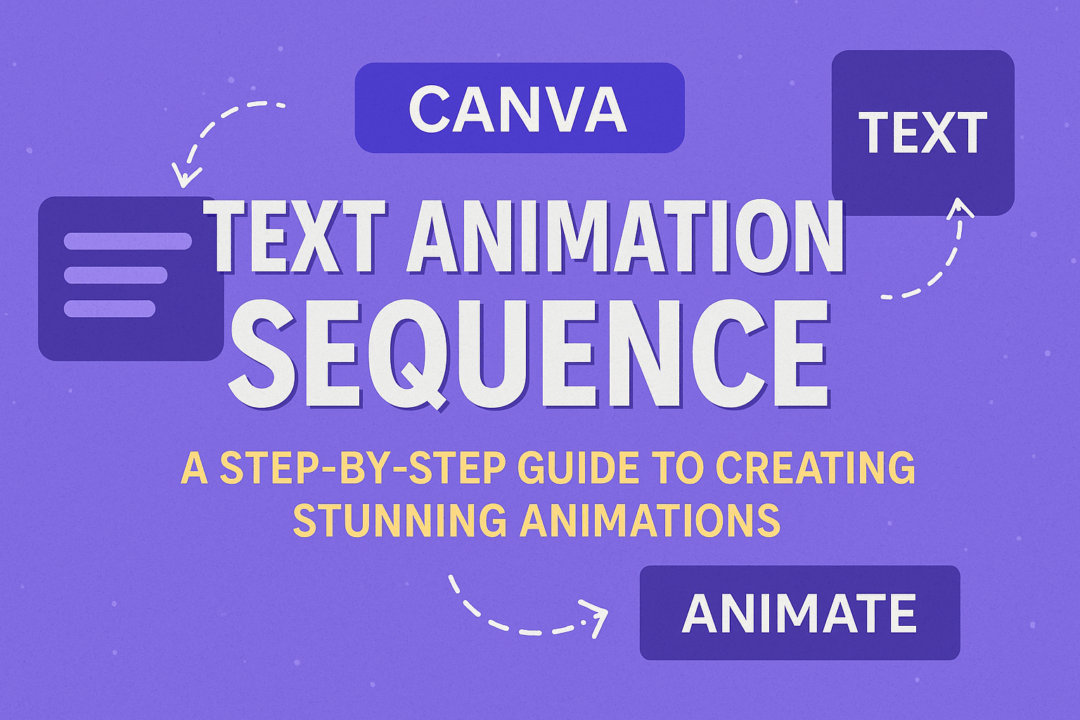 Canva Text Animation Sequence