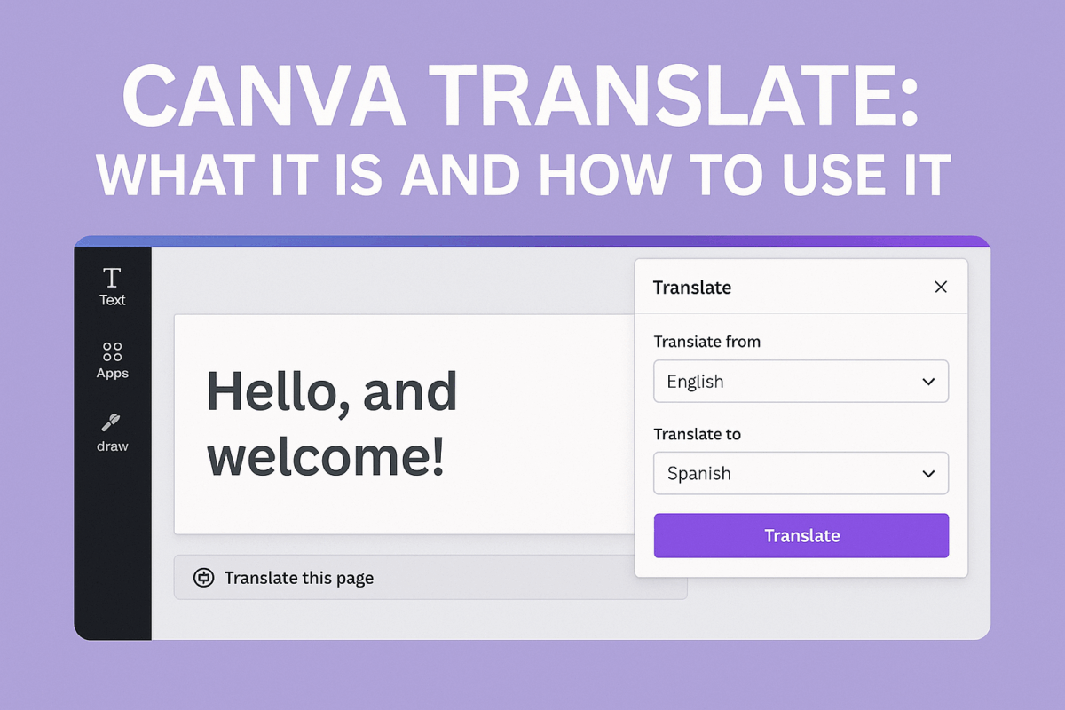 Canva Translate: What It Is and How to Use It - Graphic Design Resource