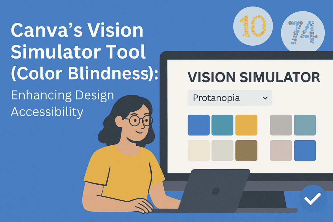 Canva's Vision Simulator Tool (Color Blindness)