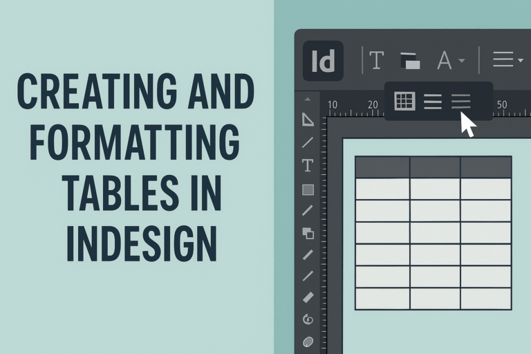 Creating and Formatting Tables in InDesign