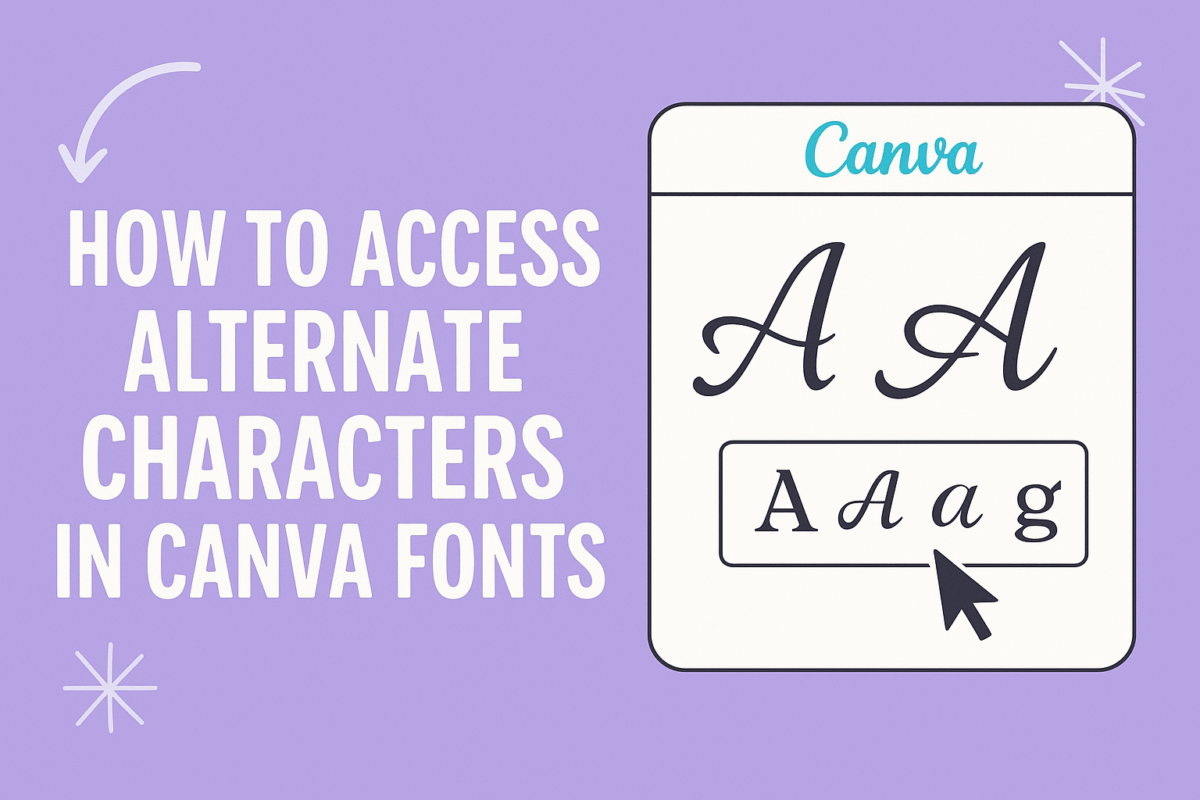 How to Access Alternate Characters in Canva Fonts