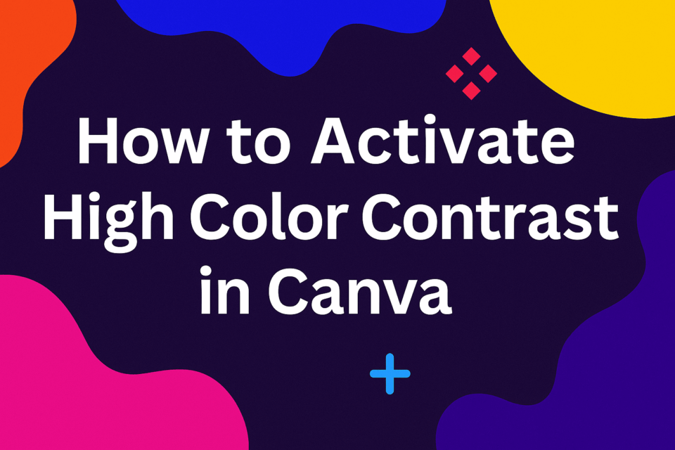 How to Activate High Color Contrast in Canva