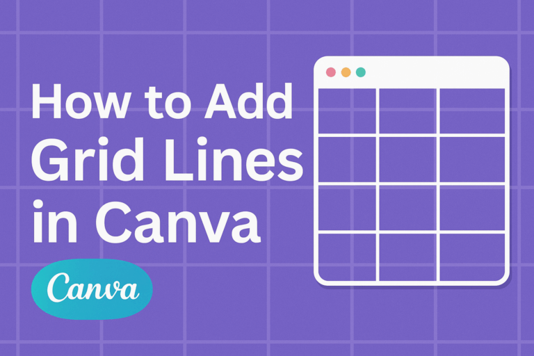 How to Add Grid Lines in Canva