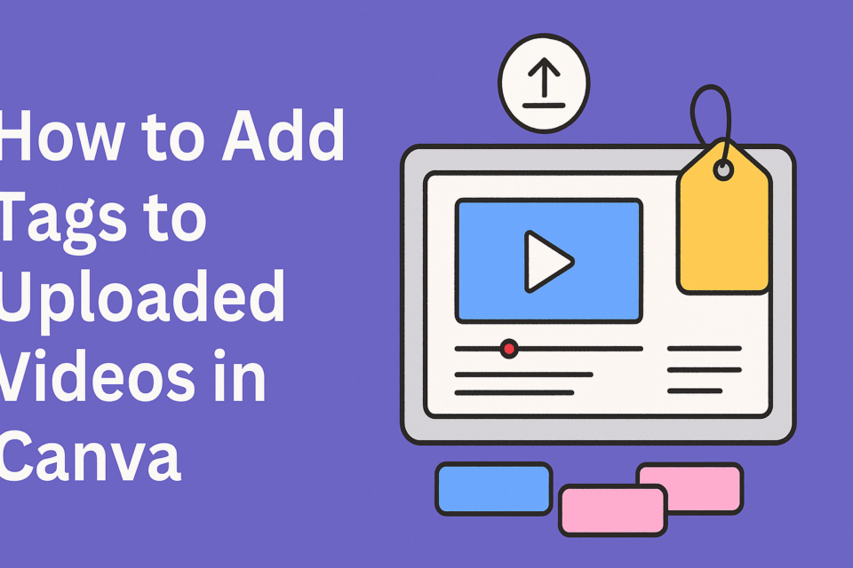 How to Add Tags to Uploaded Videos in Canva