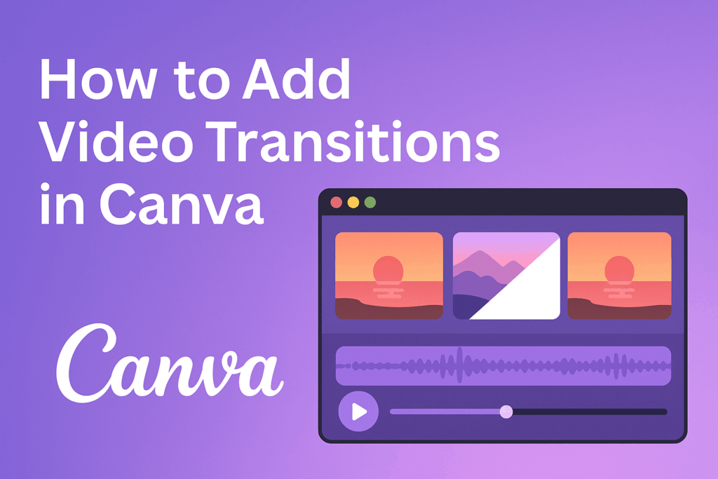 How to Add Video Transitions in Canva