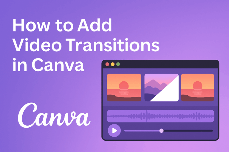 How to Add Video Transitions in Canva