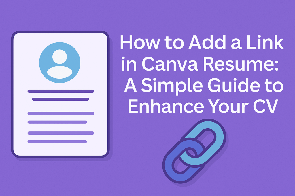 How to Add Link in Canva Resume