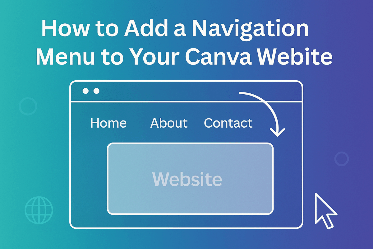 How to Add a Navigation Menu to Your Canva Website