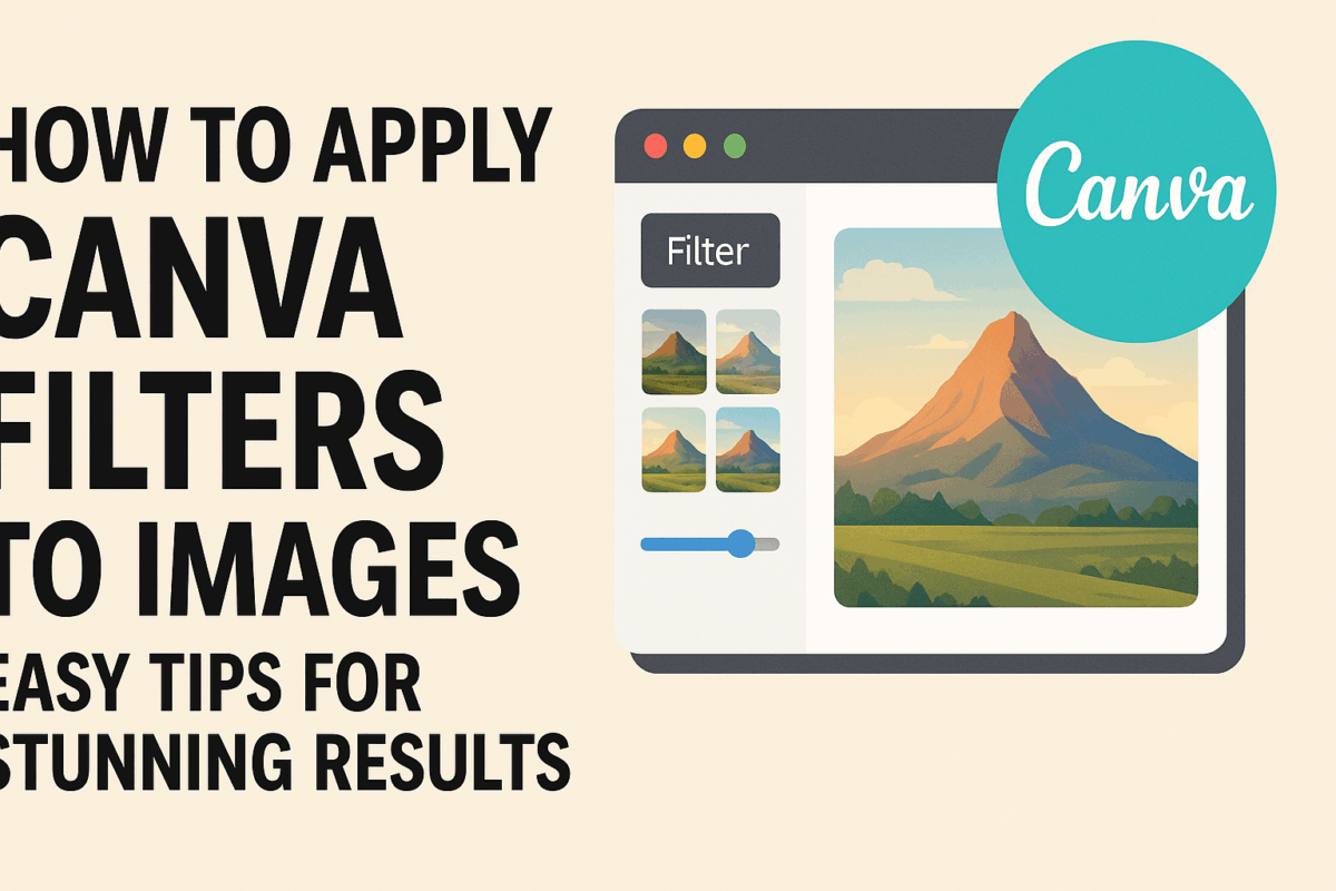 How to Apply Canva Filters to Images