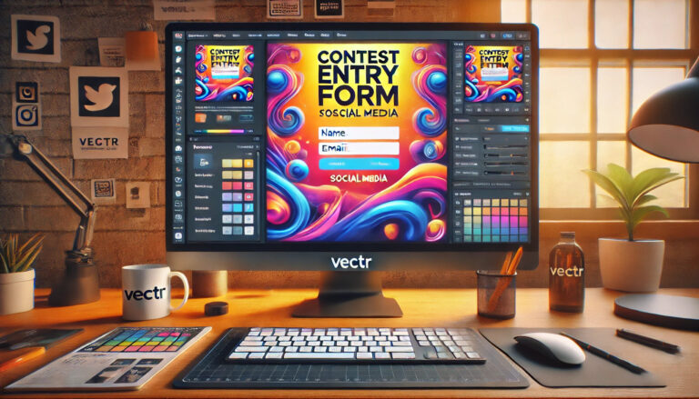How to Build a Contest Entry Form Graphic for Social Media in Vectr ...