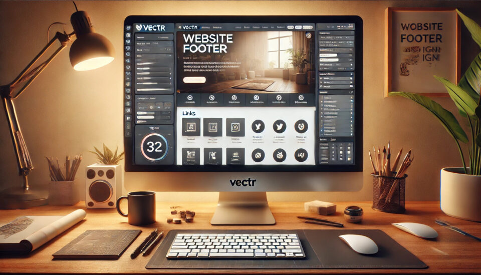 How to Build a Website Footer Design with Vectr - Graphic Design Resource