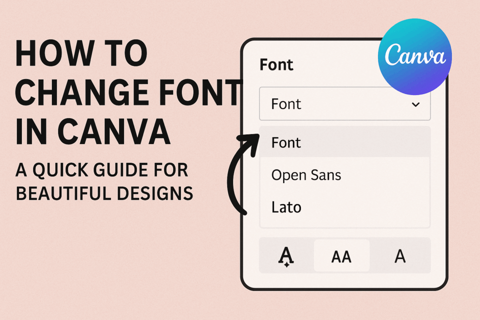 How to Change Font in Canva