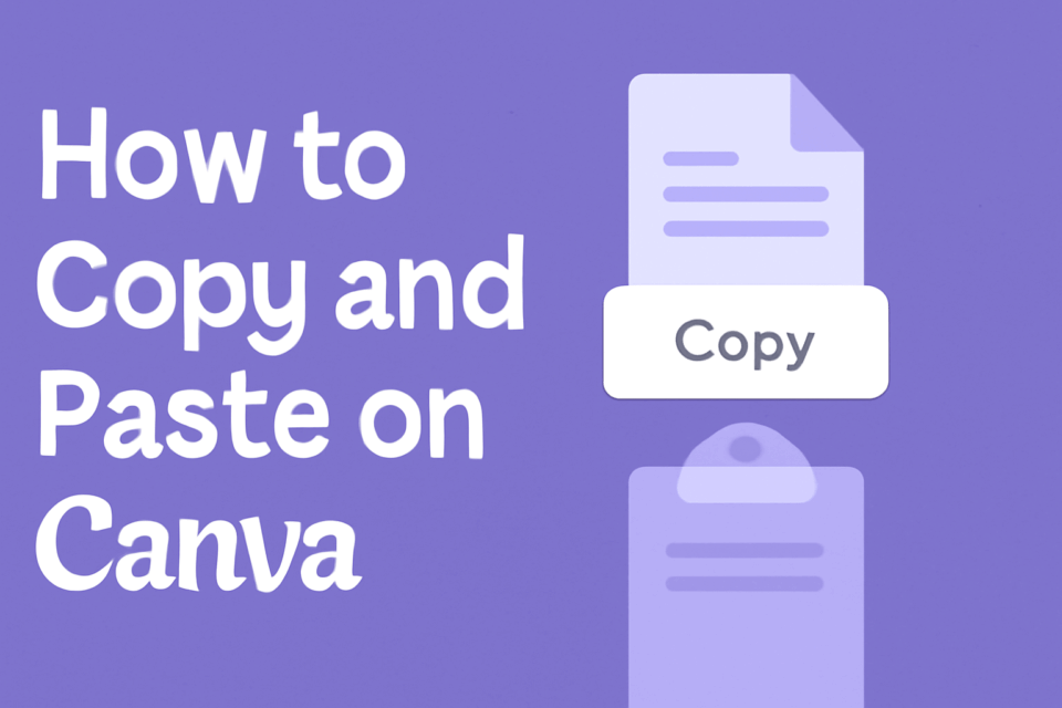 How to Copy and Paste on Canva