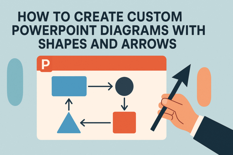 How To Create Custom Powerpoint Diagrams With Shapes And Arrows