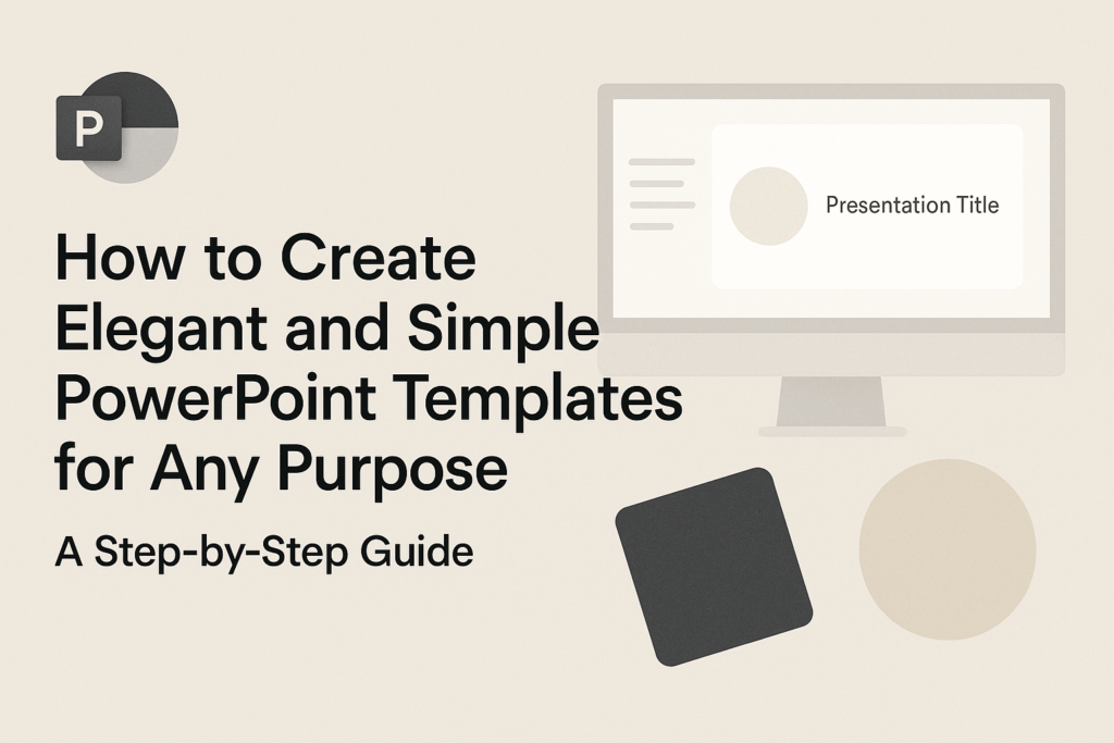 How to Create Elegant and Simple PowerPoint Templates for Any Purpose