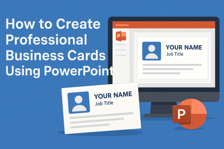 How to Create Professional Business Cards Using PowerPoint - Graphic ...