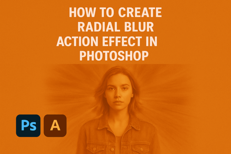 How to Create Radial Blur Action Effect in Photoshop - Graphic Design ...