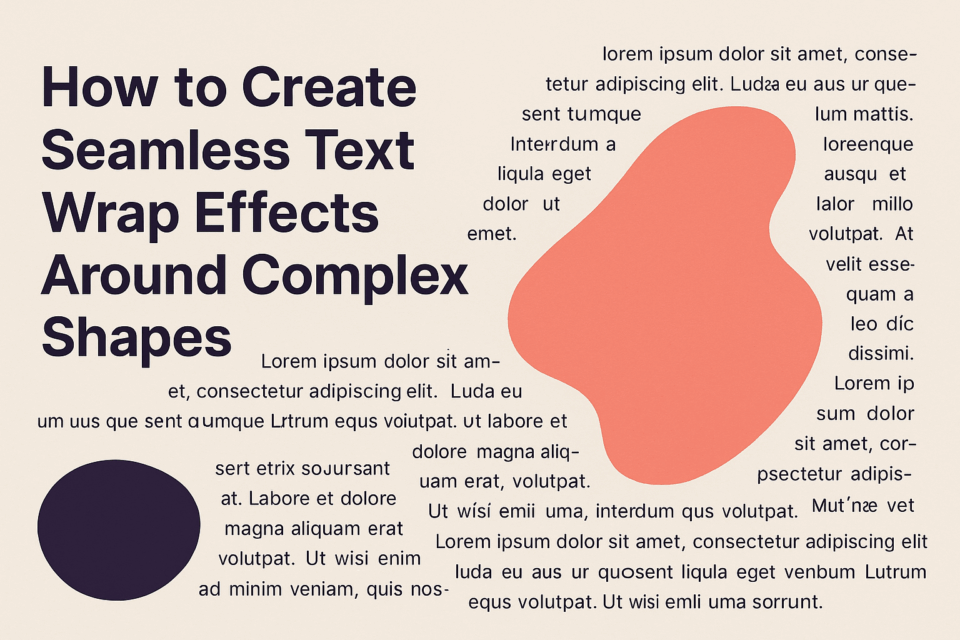 How to Create Seamless Text Wrap Effects Around Complex Shapes